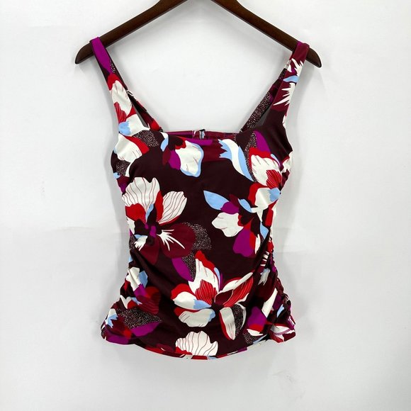 Athleta | Swim | Athleta Top Womens Square Neck Bra Cup Tankini Removal ...